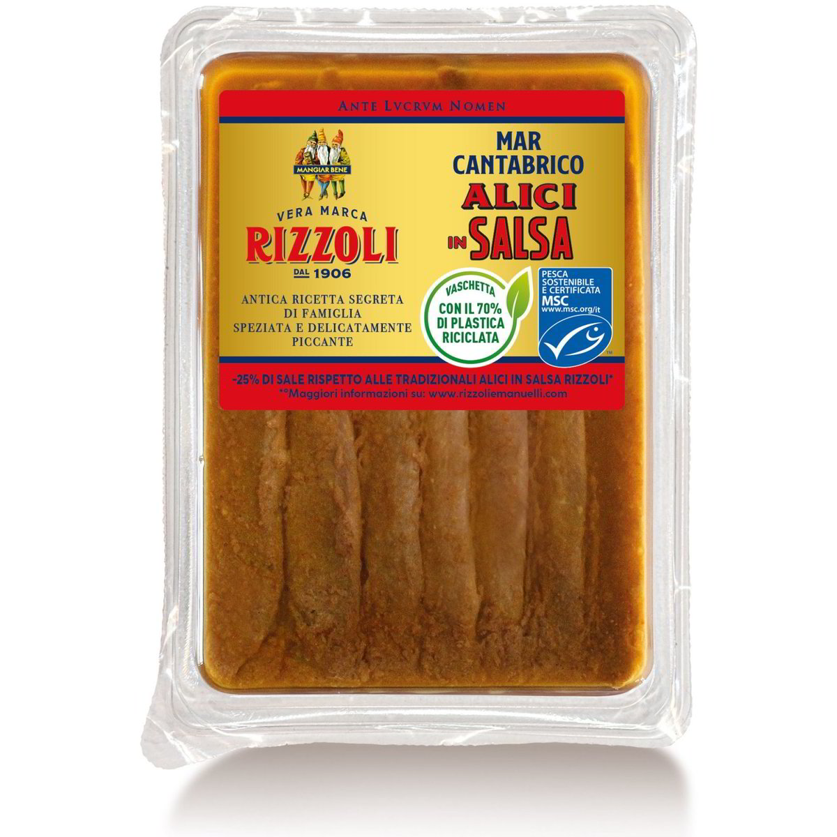 Alici filetti del mar cantabrico in salsa RIZZOLI 70 G - Coop Shop